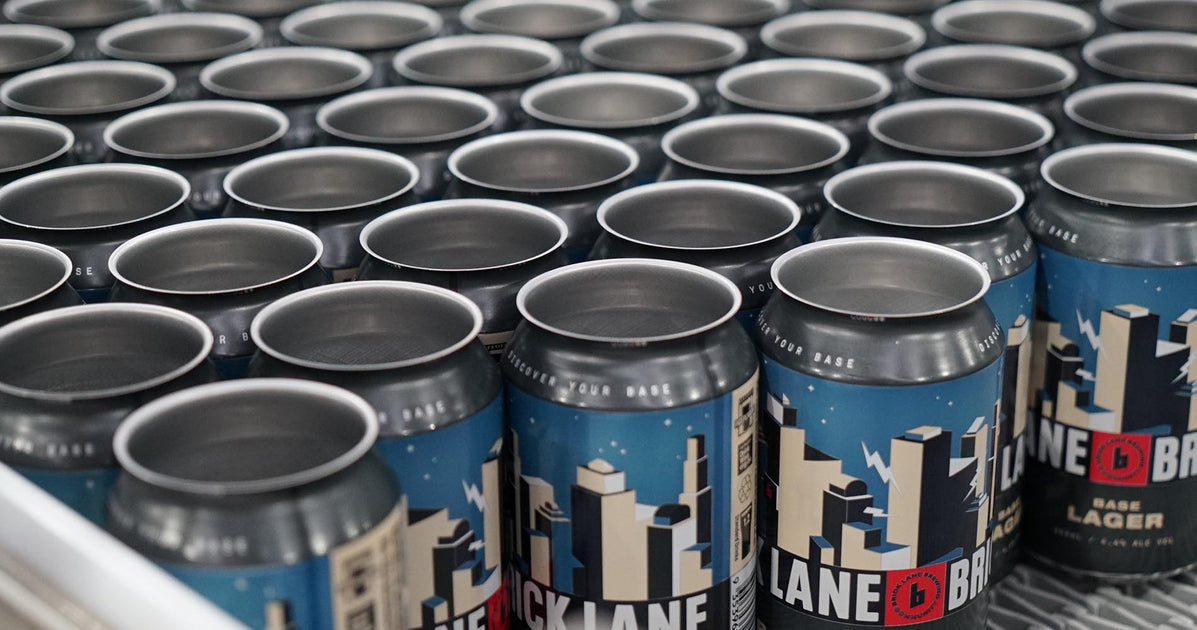 Base Lager cans out the door – Brick Lane Brewing